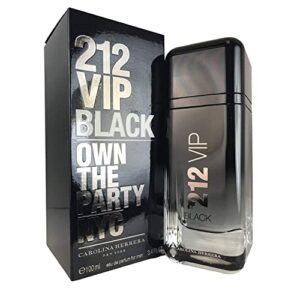 212 vip black for men by carolina herrera 3.4 oz eau de parfum spray