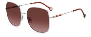 carolina herrera burgundy shaded square ladies sunglasses ch 0035/s 03yg/3x 59