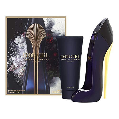 Carolina Herrera Good Girl For Women Gift Set (Eau De Parfum Spray 2.7 oz.+ Body/Lotion 3.4.oz) , blue