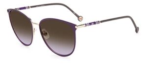 carolina herrera brown sh violet butterfly ladies sunglasses ch 0029/s 0s9e qr 60