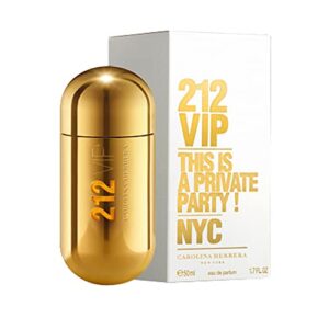 carolina herrera 212 vip eau de parfum spray for women, 1.7 fluid ounce