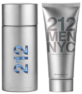 carolina herrera 212 2 piece men gift set, 3.4 ounce