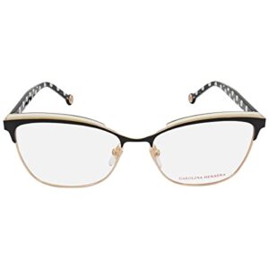 carolina herrera demo cat eye ladies eyeglasses vhe188 0301 55