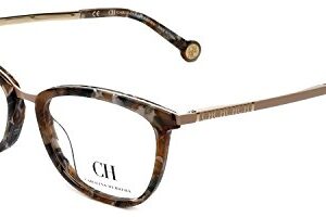 Carolina Herrera Designer Eyeglasses VHE094K-0323 in Brown-Pattern 52mm DEMO LENS