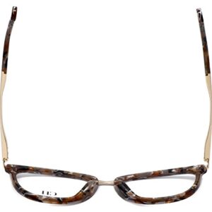 Carolina Herrera Designer Eyeglasses VHE094K-0323 in Brown-Pattern 52mm DEMO LENS