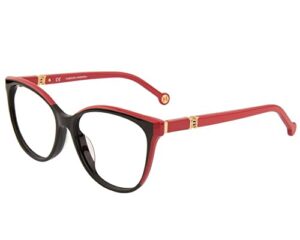 carolina herrera ladies black cat eye eyeglass frames vhe885070053