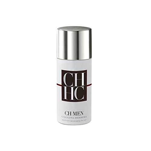 Carolina Herrera Ch Fragrance For Men - Exotic But Classy Spicy Scent - Top Notes Of Bergamot And Grapefruit Skin - Blended With Woody Notes, Jasmine And Violet - Deodorant Spray - 5 Oz