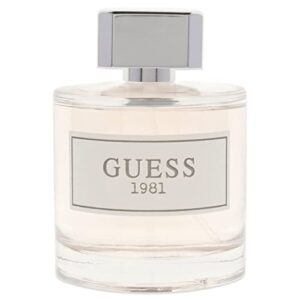 guess 1981 eau de toilette perfume spray for women, 3.4 fl. oz.