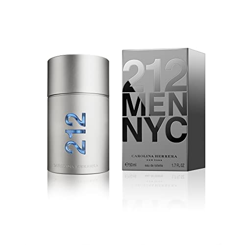 Carolina Herrera 212 Men Fragrance For Men - Timeless Scent - Warm Sandalwood - Fresh Notes - Beautifully Bright Fragrance - Energetic Green With Sensual Peppery Spices - Edt Spray - 1.7 Oz