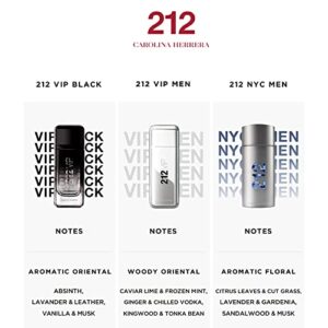 Carolina Herrera 212 Men Fragrance For Men - Timeless Scent - Warm Sandalwood - Fresh Notes - Beautifully Bright Fragrance - Energetic Green With Sensual Peppery Spices - Edt Spray - 1.7 Oz