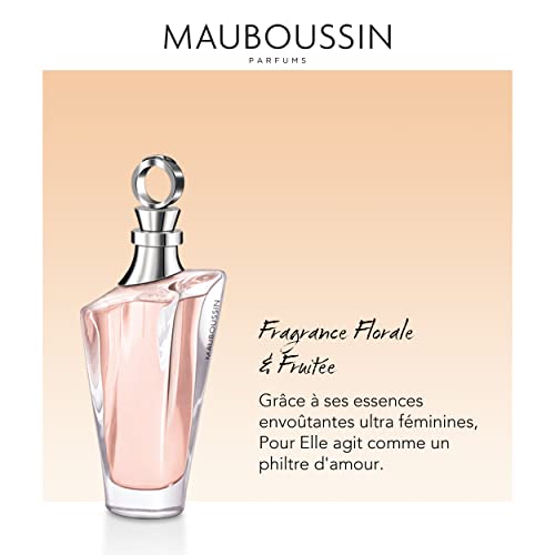 Mauboussin - Pour Elle 100ml (3.3 Fl Oz) - Eau de Parfum for Women - Floral & Fruity Scents