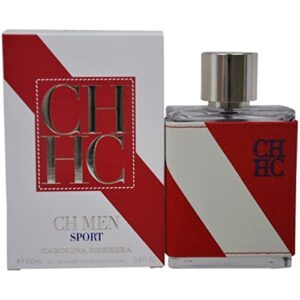 carolina herrera sport eau de toilette spray for men, 3.4 ounce