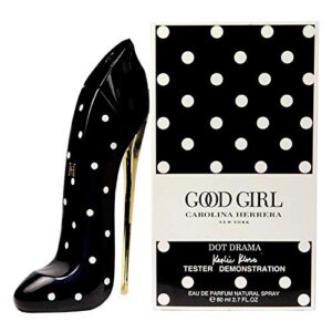 carolina herrera good girl dot drama for women eau de parfum spray collector edition, 2.7 oz (tester/plain box)