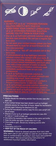 Up&Up Cleaning and Disinfecting Lens Care system 3% Hydrogen Peroxide Solution 2x12 Fl Oz Includes 2 Contact Cases