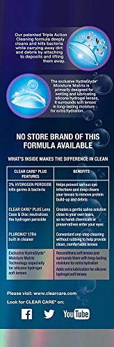 Clear Care Plus Cleaning and Disinfecting Solution with Lens Case, Clear, 12 Fl Oz