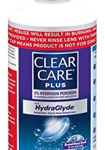 Clear Care Plus Cleaning and Disinfecting Solution with Lens Case, Clear, 12 Fl Oz