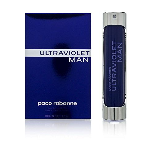 Paco Rabanne Ultraviolet Perfume For Men - Woody Oriental Fragrance - Opens With Notes Of Mint And Spicies - Blended With Amber And Vetiver - Long Lasting Scent - Eau De Toilette Spray - 3.4 Oz