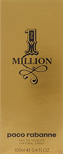 Paco Rabanne 1 Million for Men Eau de Toilette Spray, 3.4 Ounce