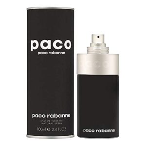 paco rabanne paco eau de toilette 3.4 oz silver bottle unisex spray