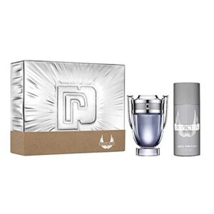 invictus by paco rabanne for men – 2 pc gift set 3.4oz edt spray, 5.1oz deodorant spray