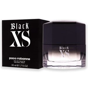 Paco Rabanne Black Xs Fragrance For Men - Masculine Scent - Notes Of Citrusy Lemon, Cinnamon And Black Amber - Suitable For Casual Or Work Wear - Edt Spray - 1.7 Fl Oz