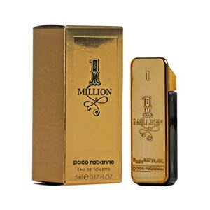 paco rabanne 1-million eau de toilette splash , 0.17 fl oz