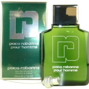 paco rabanne pour homme eau de toilette splash spray, 6.7 ounce