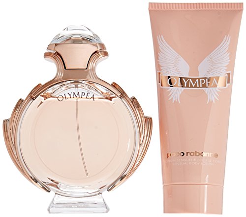 Paco Rabanne Olympea 2.7oz Edp Spray, 3.4oz Sensual Body Lotion 2pc Set Women, 2count