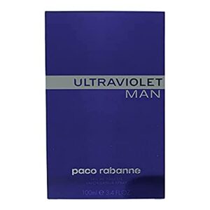 paco rabanne ultraviolet eau de toilette spray for men, 3.4 oz