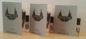 invictus intense eau de toilette samples-lot of 3