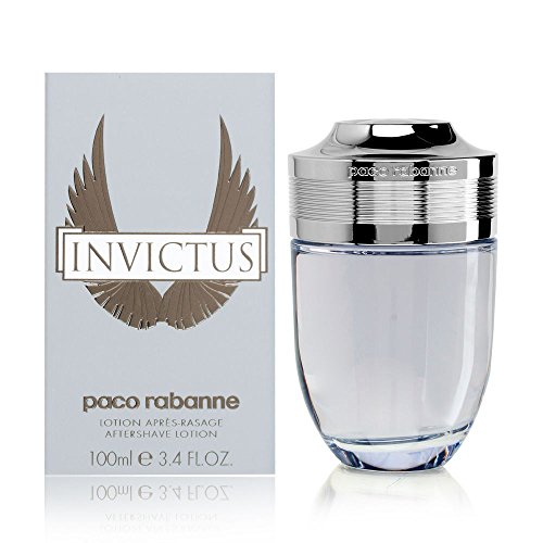 Paco Rabanne Invictus After Shave Lotion For Men - Lightly Perfumes The Skin - Notes Of Morning Freshness And Animal Sensuality - Eliminates Razor Burn - Feeling Of Immediate Comfort - 3.4 Oz