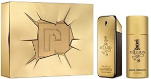 paco rabanne one million 2 piece set for men – edt 3.4oz + deodorant spray 5oz