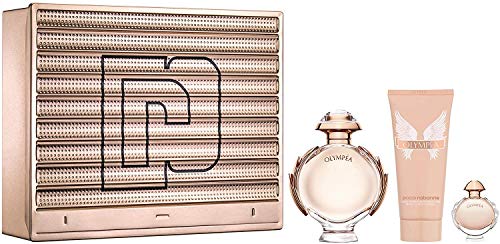 Paco Rabanne Paco Rabanne Olympea for Women 3piece Tin Box Set (2.7 Oz Eau De Parfum Spray/ 3.4 Oz Body Lotion/ 10 Ml Eau De Parfum Spray), 6.2 Oz