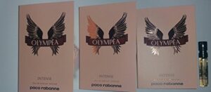 olympea intense sample vials each .05 fluid ounce-lot of 3