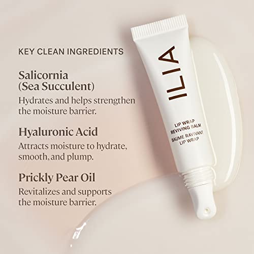 ILIA - Natural Lip Wrap Reviving Balm | Non-Toxic, Cruelty-Free, Clean Beauty (Lucid, 0.23 fl oz | 7 mL)