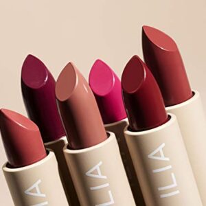 ILIA - Color Block Lipstick | Non-Toxic, Vegan, Cruelty-Free, Clean Makeup (Marsala (Neutral Brown With Cool Undertones))