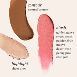 Julep Skip The Brush Cream to Powder Blush Stick - Neutral Bronze - Blendable and Buildable Color - 2-in-1 Blush and Lip Makeup Stick