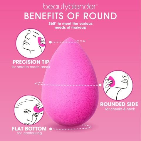 BEAUTYBLENDER Nude Makeup Sponge for a Flawless Natural Look, Perfect with Foundations, Powders & Creams