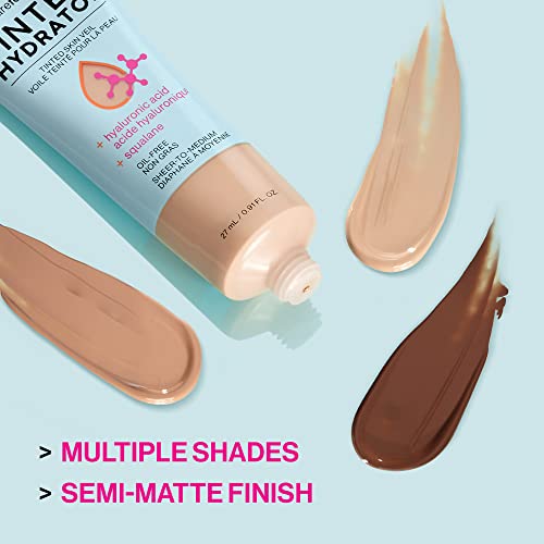 Wet n Wild Bare Focus Tinted Hydrator Matte Natural Finish, Oil-Free Tinted Face Moisturizer Makeup, Hyaluronic Acid, Squalane, Sheer To Medium Coverage, Tan Medium Deep