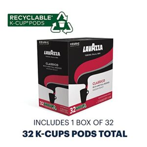 Lavazza Classico Single-Serve Coffee K-Cups for Keurig Brewer, Classico, 32 Count