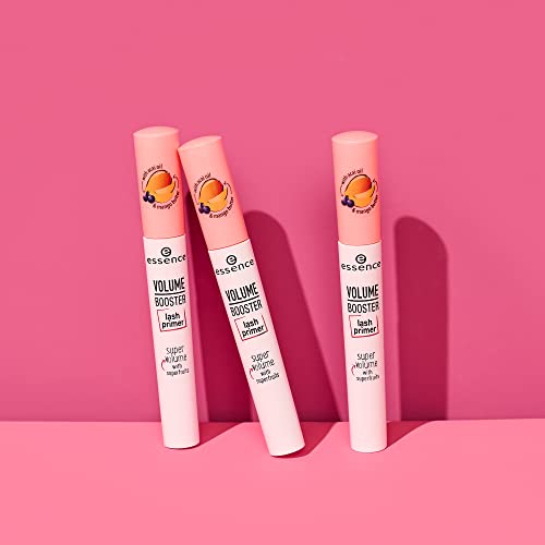 essence | Volume Booster Lash Primer Mascara | Infused with Mango Butter and Acai Oil for Nurtured Lashes | Conditioning Mascara Primer | White | Vegan | Paraben & Cruelty Free (Pack of 1)