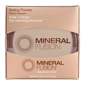 mineral fusion setting powder, hypoallergenic, paraben free, 0.32 ounce (packaging may vary)