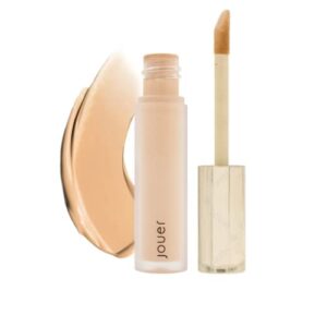 Jouer Essential High Coverage Liquid Concealer - Soft Matte Finish - 25 Shades - Healthy Ingredients - Paraben, Gluten & Cruelty Free - Vegan Friendly,Amber- Dark Skin with Golden Undertones