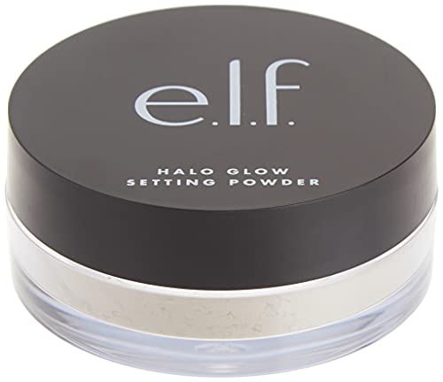 e.l.f, Halo Glow Setting Powder, Silky, Weightless, Blurring, Smooths, Minimizes Pores and Fine Lines, Creates Soft Focus Effect, Light, Semi-Matte Finish, 0.24 Oz