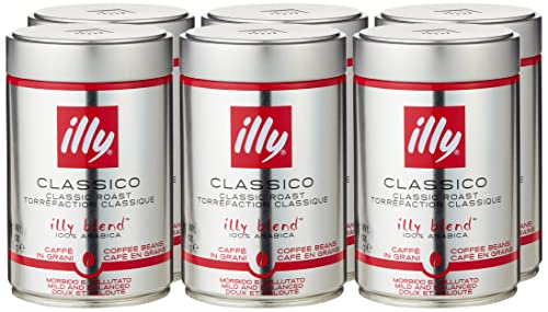 Illy Caffe Coffee Whоlе Bеan - Mеdium Rоast - 8Ðžz - Casе Ðžf 6 - Bulk Buy, 8.8 Ounce (Pack of 6)