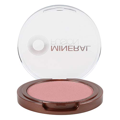 Mineral Fusion Makeup Blush, Long-Lasting Flush of Color, Natural & Smooth Hydrating Blend with Antioxidants, Vitamin C & E, Talc Free (Flashy) 0.10 oz