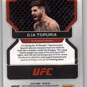 2022 Panini Prizm UFC #115 Ilia Topuria RC Rookie Card Official MMA Trading Card in Raw (NM or Better) Condition