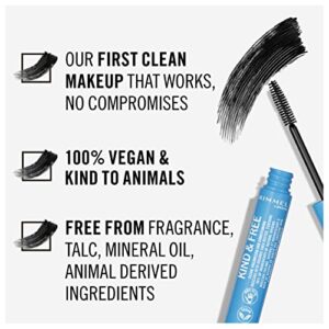 Rimmel KIND & FREE Clean Mascara, Cruelty-Free & Vegan, 001 Black, 0.23 Fl Oz