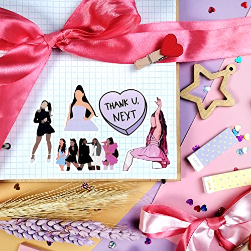 BulbaCraft 100Pcs Ariana Stickers - Pop Singer Stickers, R&B‎ Singer Stickers, Stickers for Teens, Music Stickers for Laptop, Stickers for Teens, Teen Girl Gifts