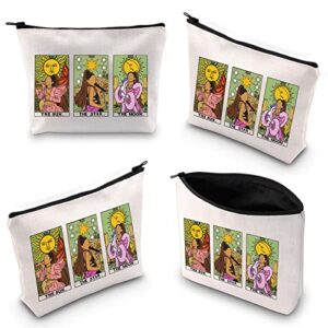 TOBGB Singer Fans Gift Ariana Gift The Sun Star Moon Tarot Card Inspired Makeup Bag Music Lover Gift Singer Merchandise (Star Tarot bag)